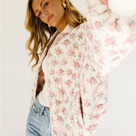 The House of Fleur | Jackets & Coats | Rose Garden Quilted Jacket ...